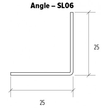 SPEEDLINE SSL06 0.7mm Drywall Angle 25mm x 25mm x 3600mm
