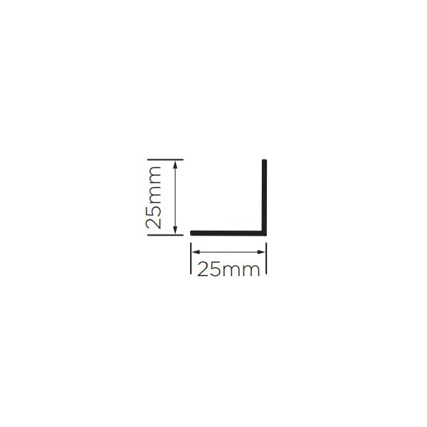 British Gypsum 27651/4 Gypframe FEA1 Steel Angle 25mm x 25mm x 0.5mm x ...