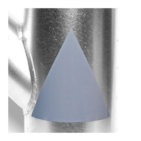 Albion DUCTM04 Duct ID Triangles EXTRACT AIR Grey (5/sheet)