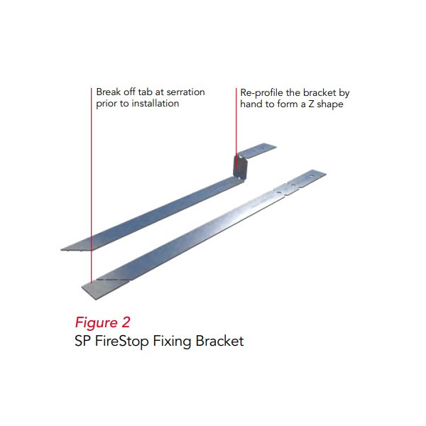 Rockwool 128710 Firestop Fixing Brackets Large Cavity up to 400mm (50)