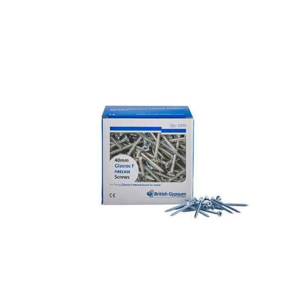 British Gypsum 30155/1 Glasroc F Firecase Screws 40mm (1000)