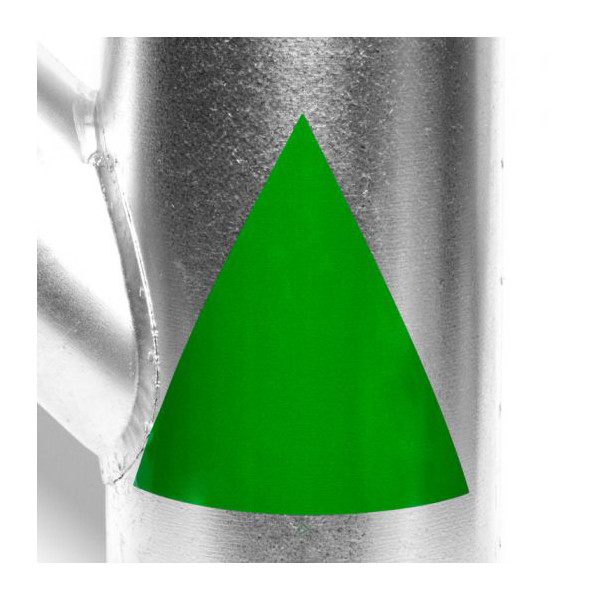 Albion DUCTM03 Duct ID Triangles FRESH AIR Green (5/sheet)