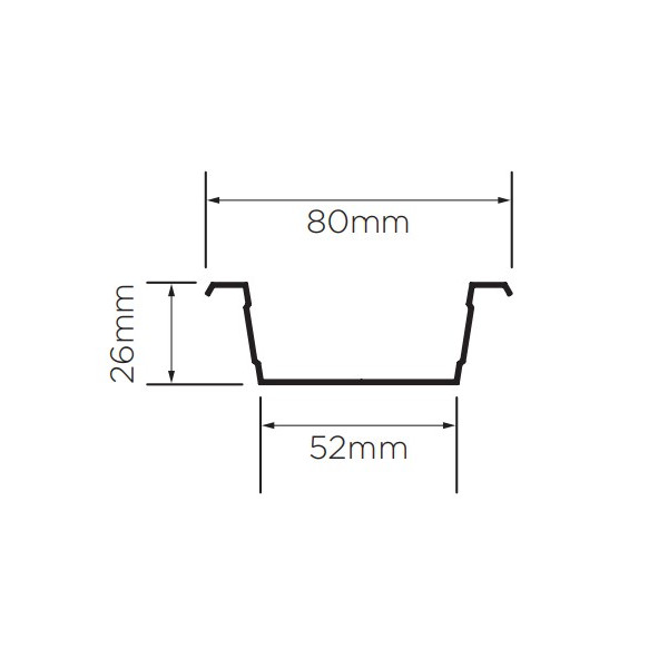 British Gypsum 25559/5 Gypframe MF5 Ceiling Section 3600mm