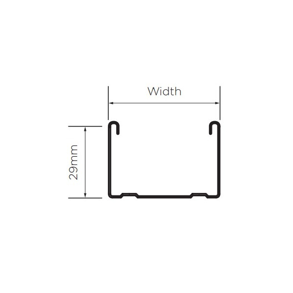 British Gypsum 27285/1 Gypframe 50 FEC 50 Folded Edge Channel 3600mm